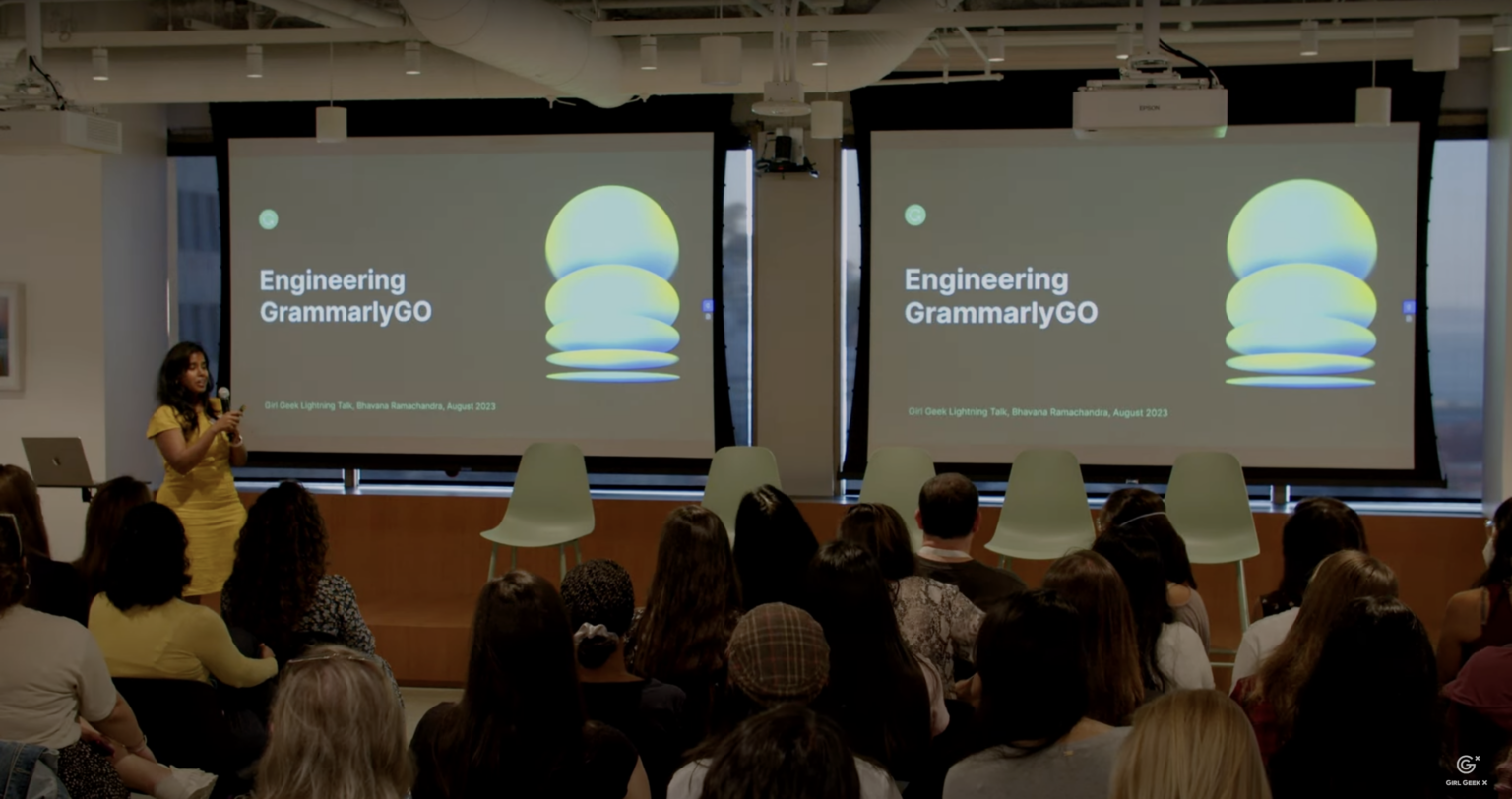 Girl Geek X Grammarly Lightning Talks on Engineering, Product, Machine ...