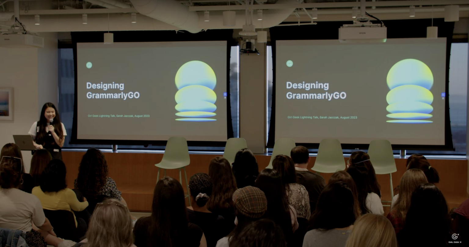 Girl Geek X Grammarly Lightning Talks on Engineering, Product, Machine ...